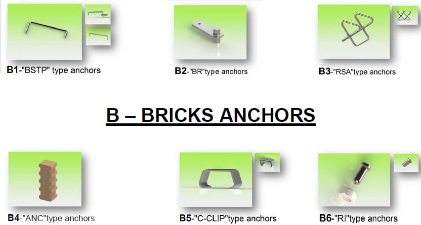 Bricks anchors - refractory anchors | Anchors